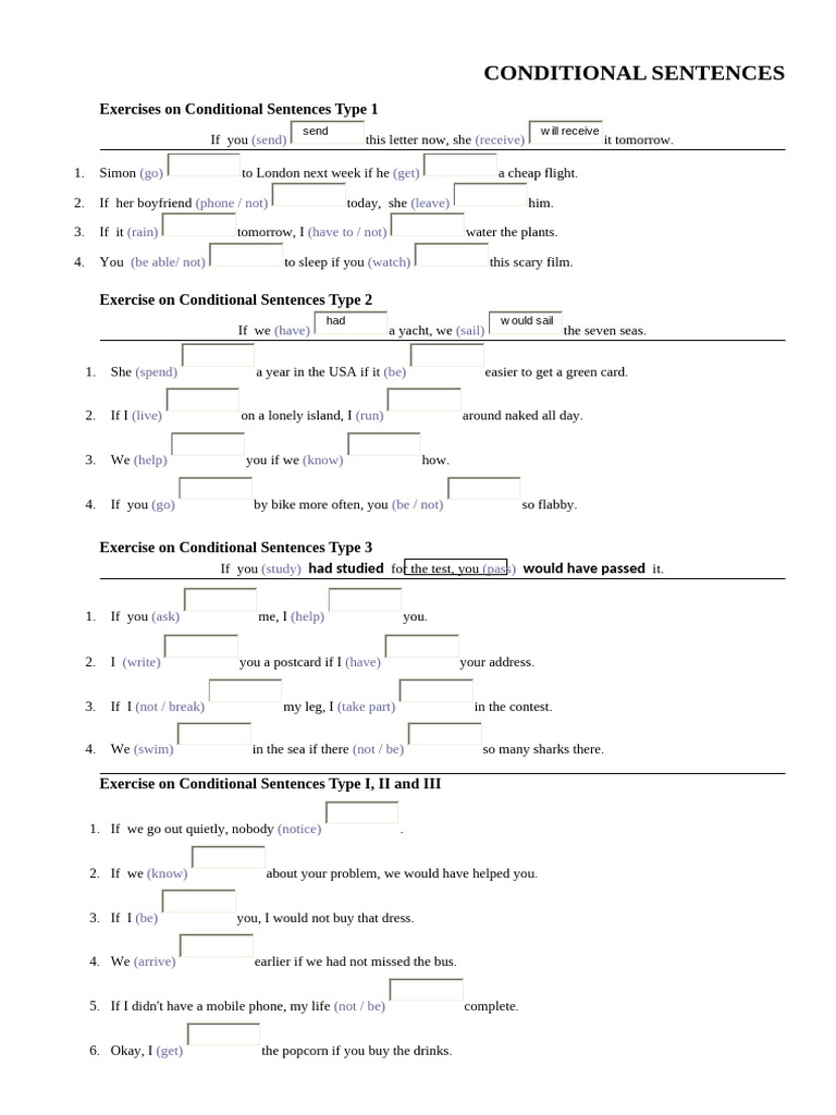 Conditionals 3 Types+exceptions | PDF