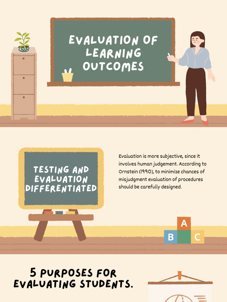 #4 Evaluation of Learning | PDF | Rubric (Academic) | Educational ...
