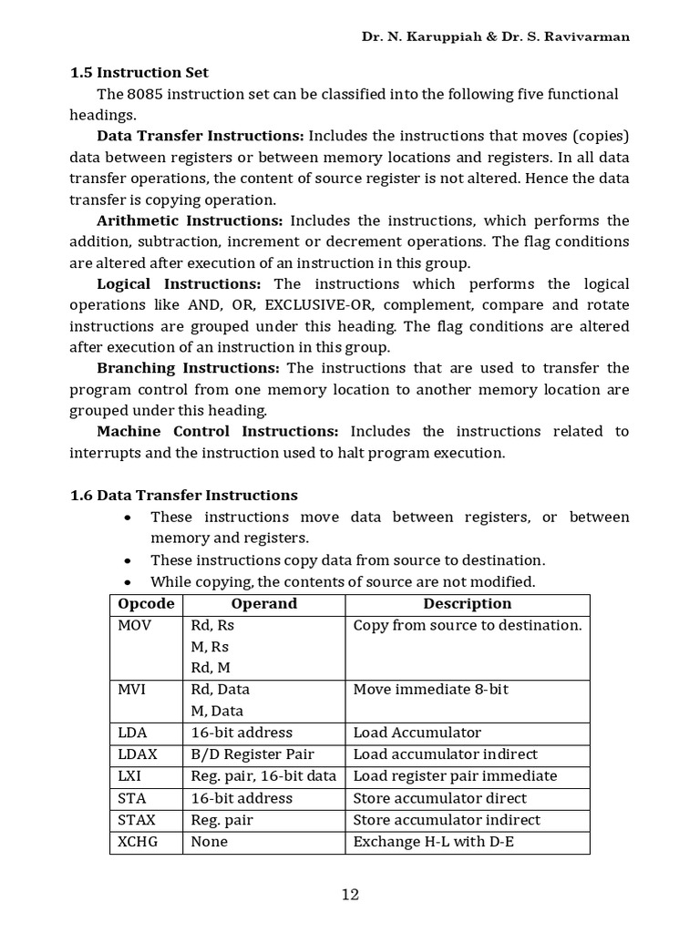 Microprocessors and Microcontrollers 12 | PDF