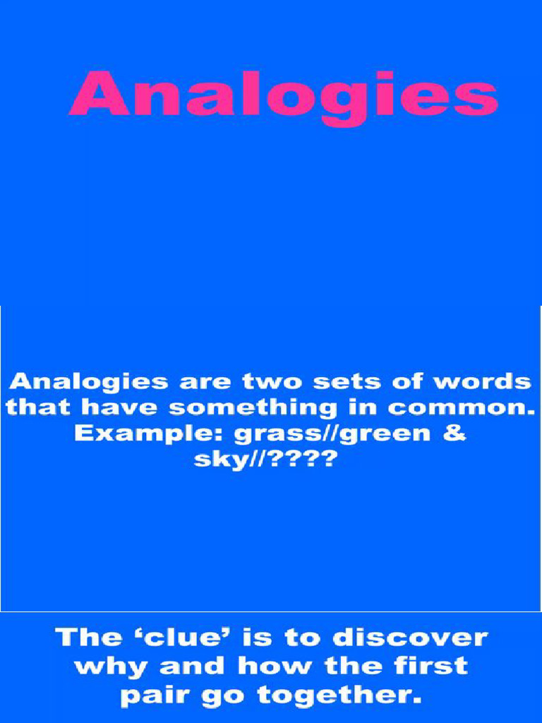 Analogies | PDF