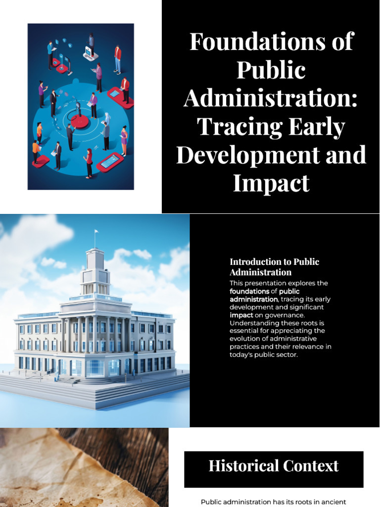 Foundations of Public Administration Tracing Early Development and ...