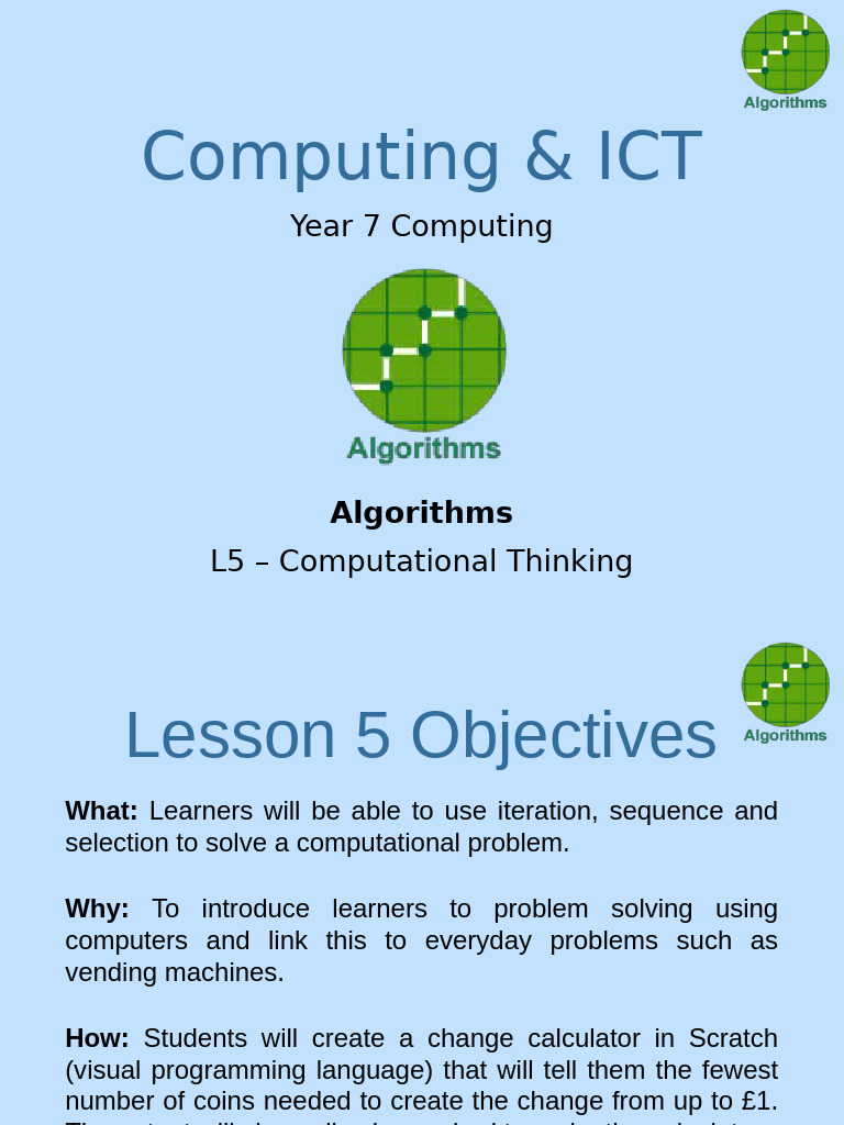 L5 - Computational Thinking Student | PDF | Career & Growth | Art