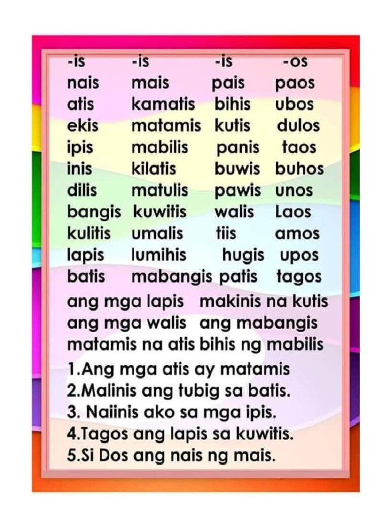 Tagalog Reading Materials | PDF