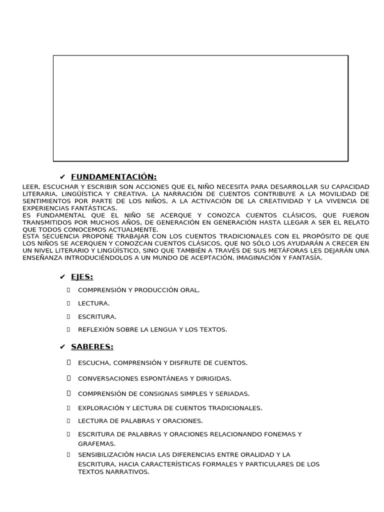 Secuencia de Cuentos para Niños | PDF | Blanco como la nieve ...