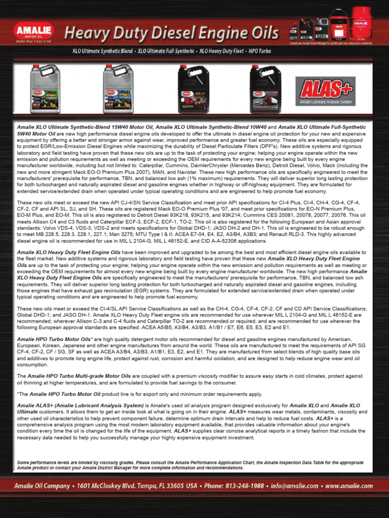 Diesel Engine Oil for Fleet Managers | PDF | Motor Oil | Engines