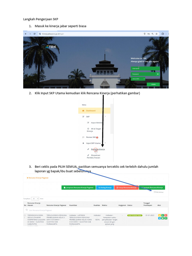 Langkah Pengerjaan SKP Guru Mapel | PDF