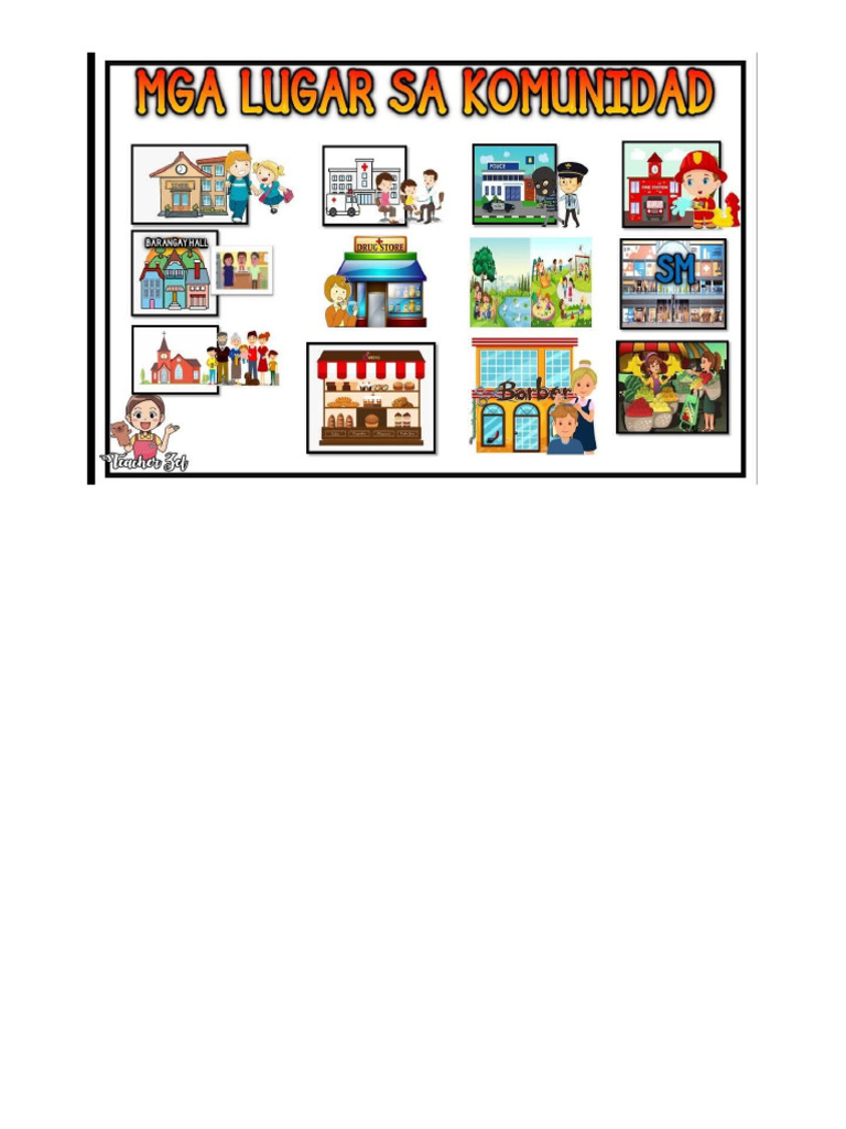 Mga Lugar Sa Komunidad | PDF