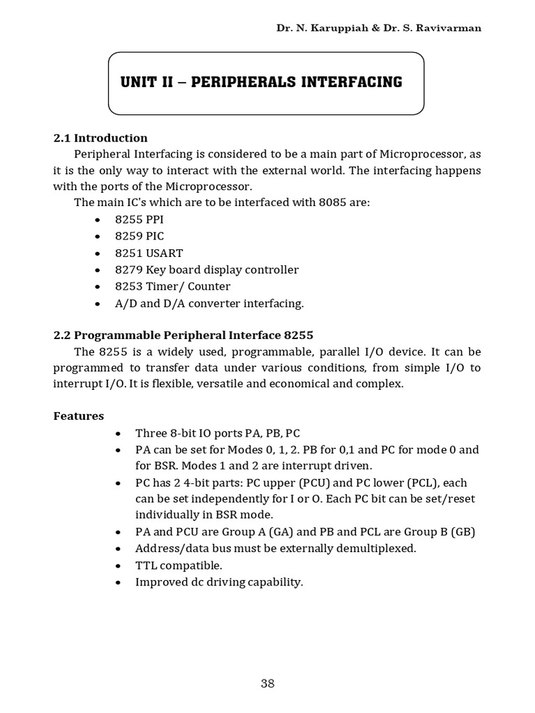 Microprocessors and Microcontrollers 38 | PDF