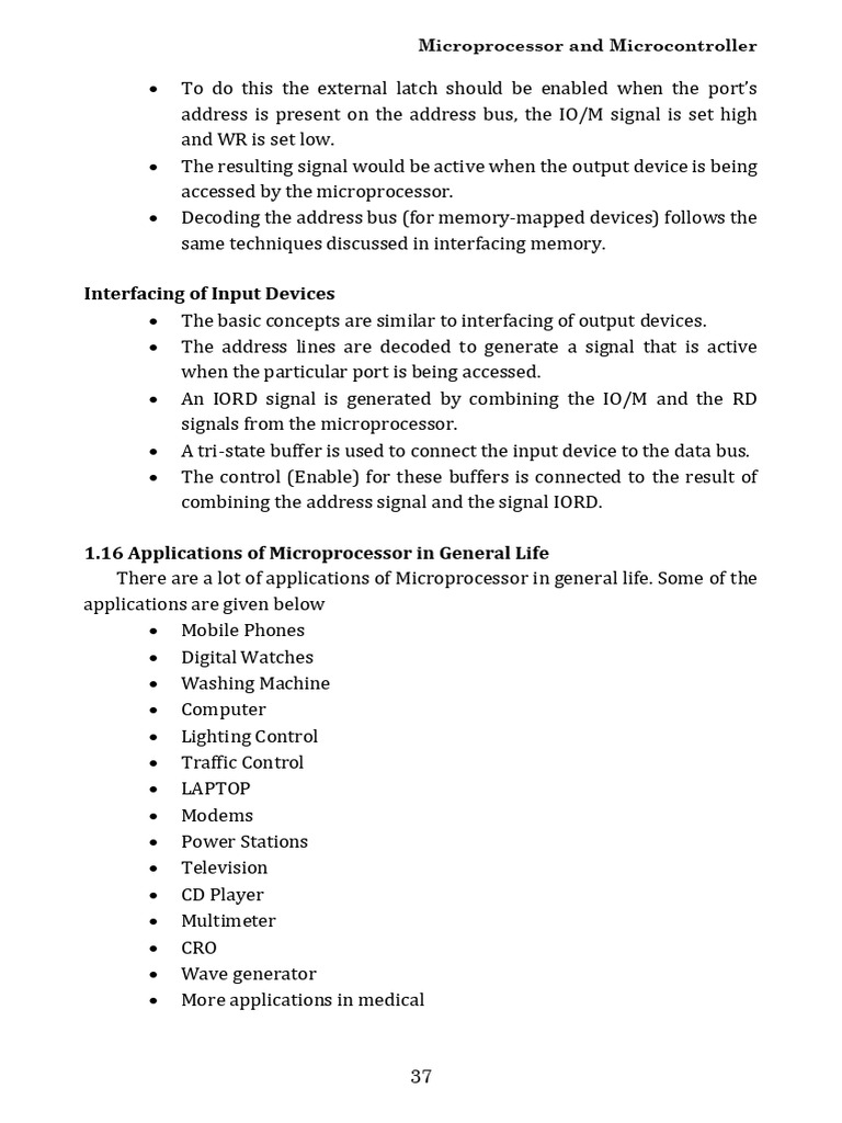 Microprocessor Interfacing Guide | PDF | Technology & Engineering