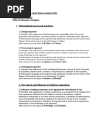 Eduqas GCSE RE Paper 1 Overview | PDF
