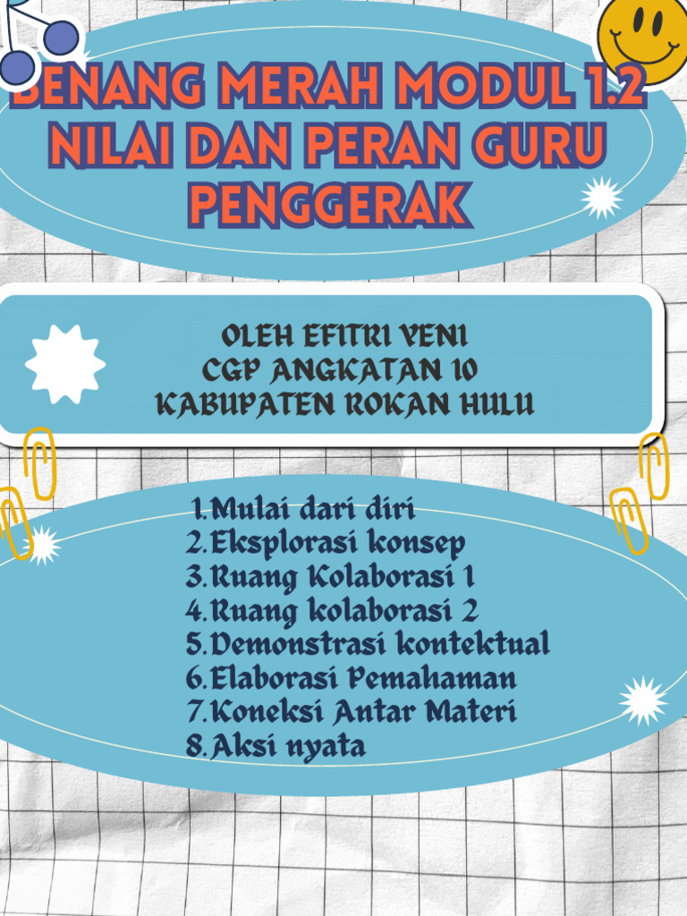 Benang Merah Modul 1.2 Nilai Dan Peran Guru Penggerak | PDF | Karier ...