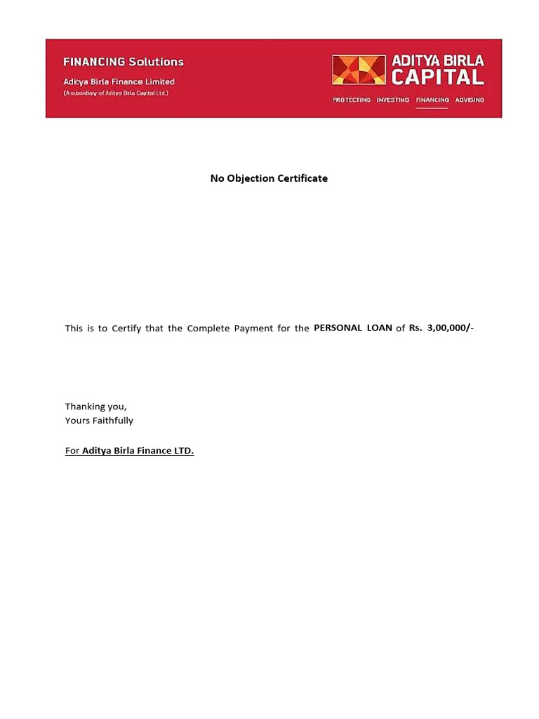 Aditya Birla NOC Rajpal | PDF