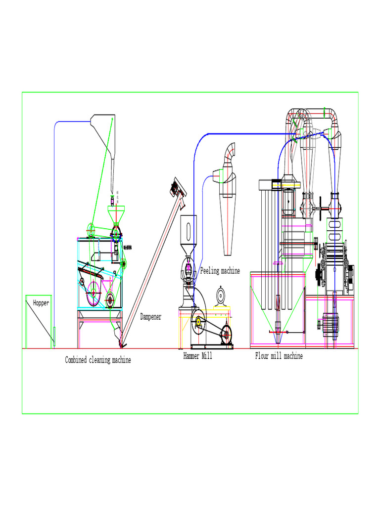 Flow Chart-5tpd Maize Milling Machine (2024!10!24 17-03-19) | PDF