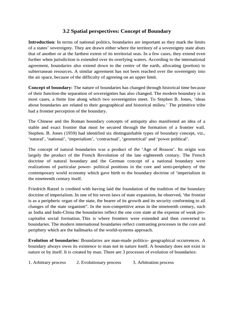 Spatial Perspectives-Boundary | PDF | Taxes | River