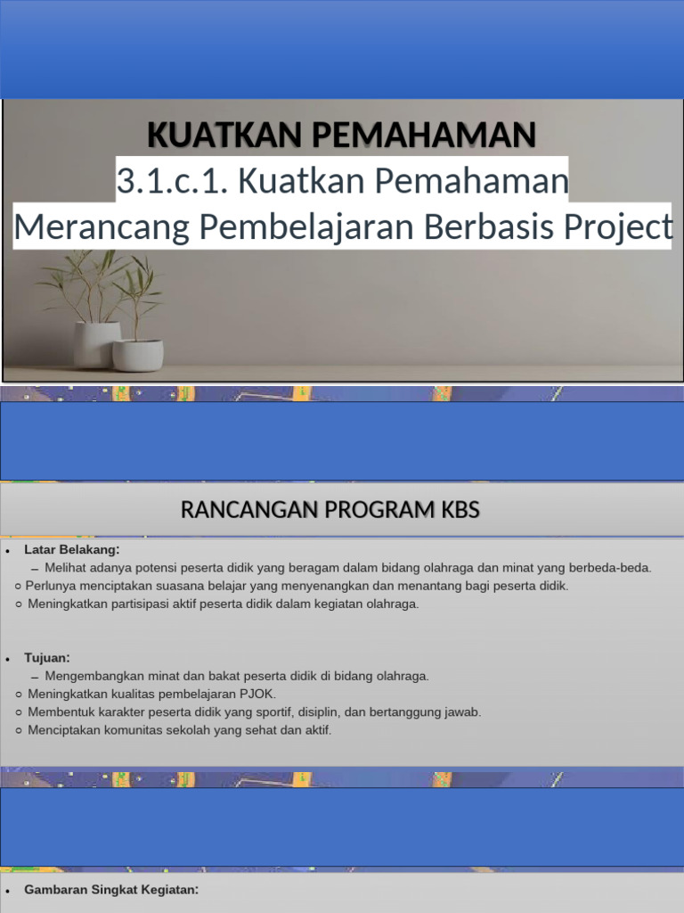 3.1.c.2. Kuatkan Pemahaman - Merancang Pembelajaran Berbasis Projek Dengan Komunitas Belajar ...