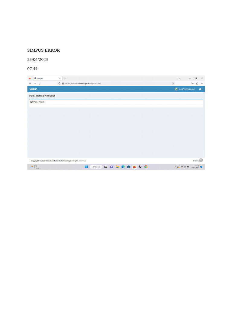 Simpus Error 23/04/2023 07.44 | PDF