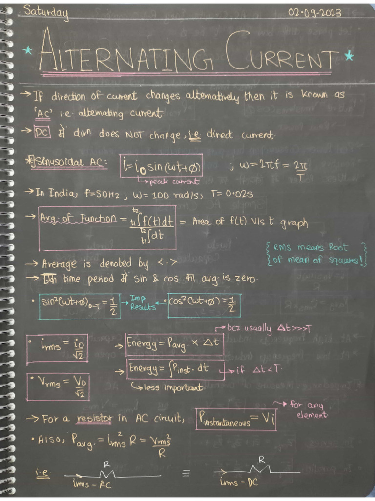 AC Short Notes | PDF