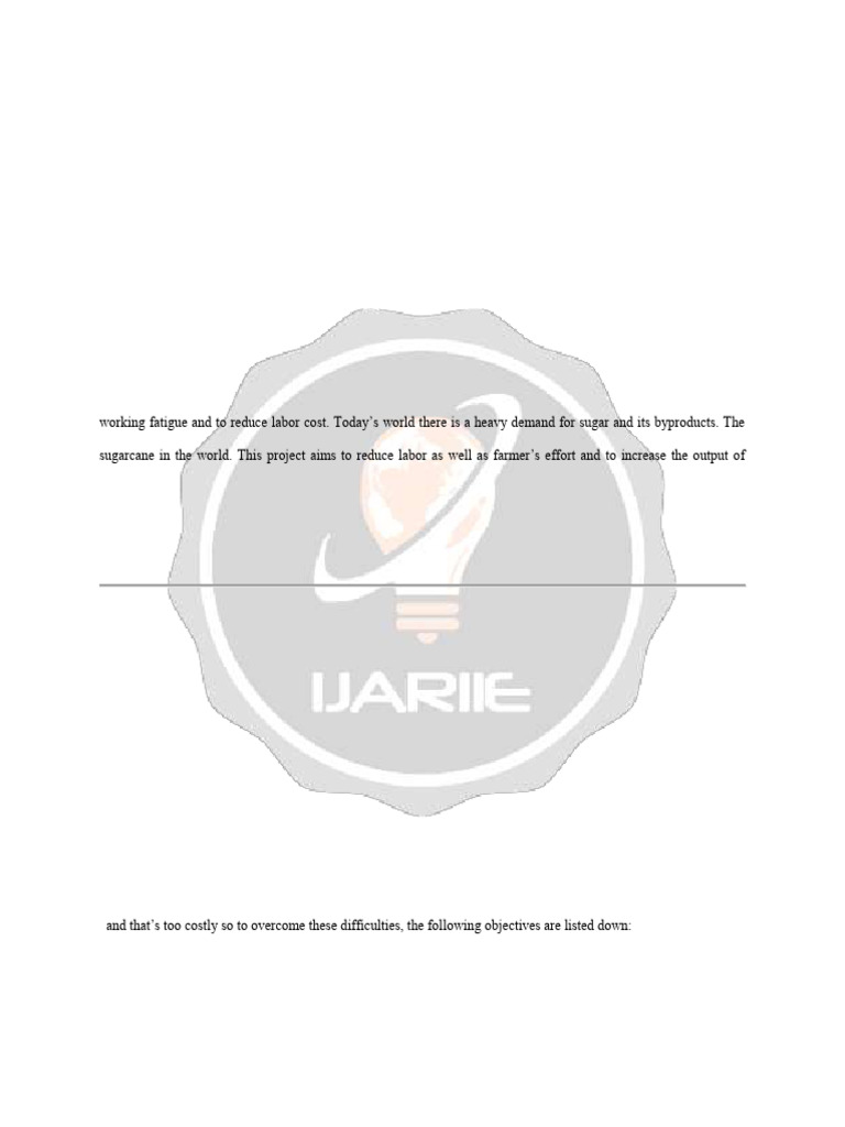 Mini Sugarcane Harvester Machine Ijariie15021 | PDF | Photovoltaics ...