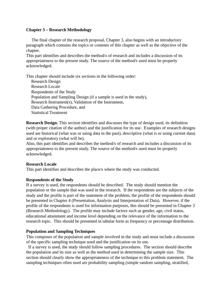 Chapter 3 Outline | PDF | Sampling (Statistics) | Survey Methodology