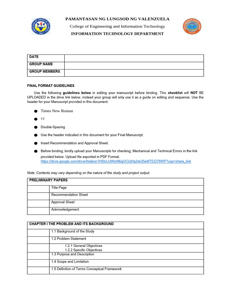 2024 - Research Outline and Table of Contents | PDF | System | Questionnaire
