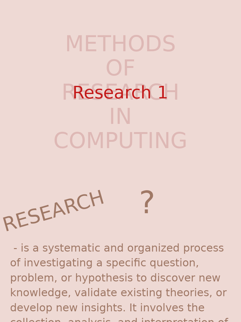 Thesis Capstone | PDF | Quantitative Research | Qualitative Research