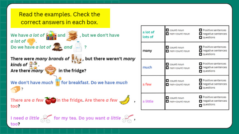 English Grammar: Quantifiers Practice | PDF