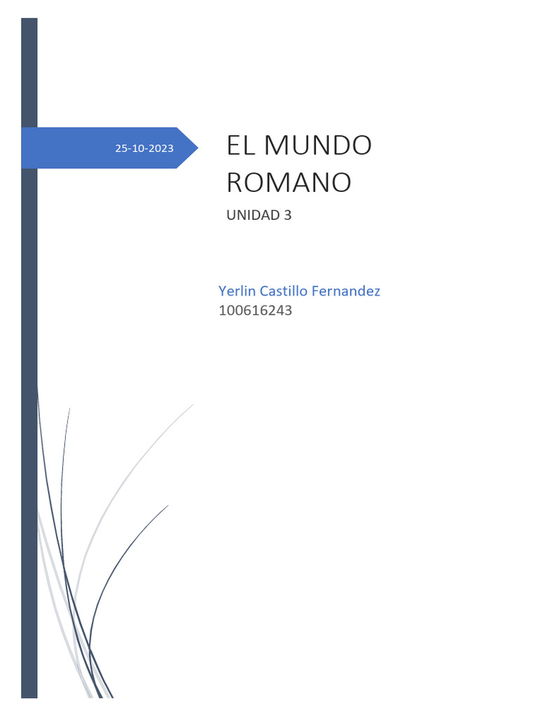 El Mundo Romano Unidad 3 Historia de Ideas Politicas | PDF ...