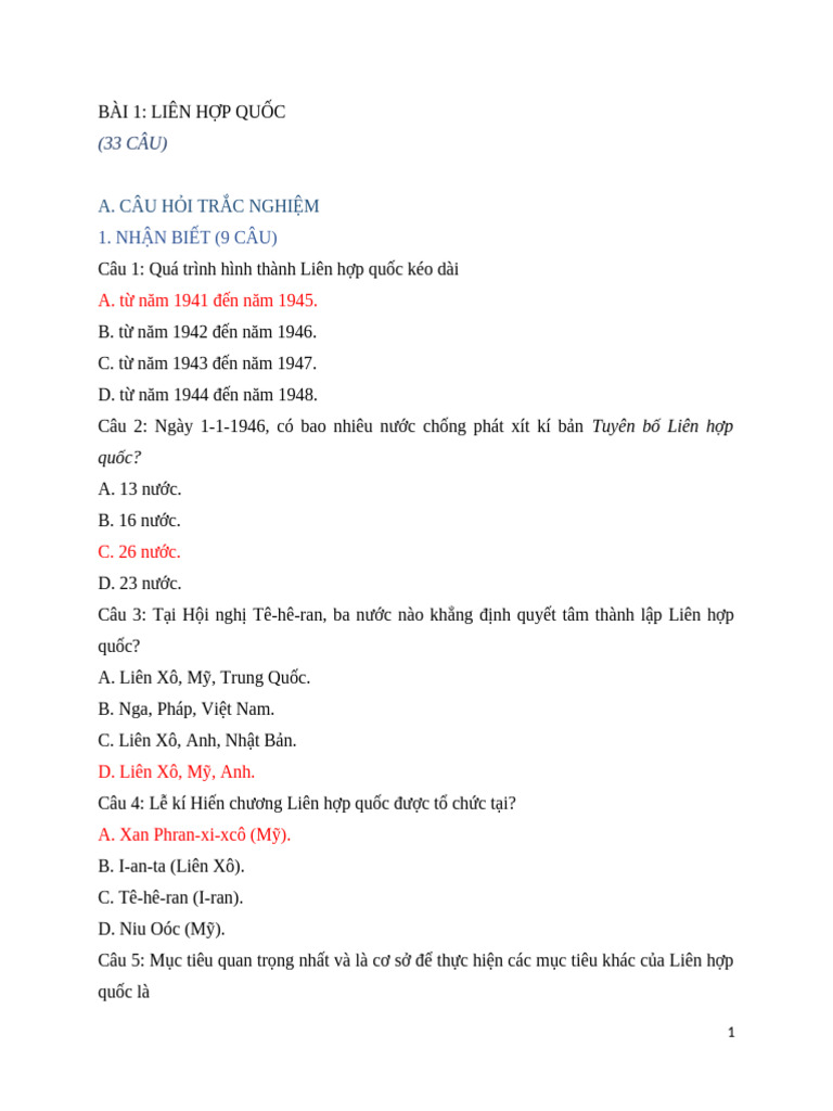 TN Lich Su 12 Bai 1 Lien Hop Quoc CD | PDF