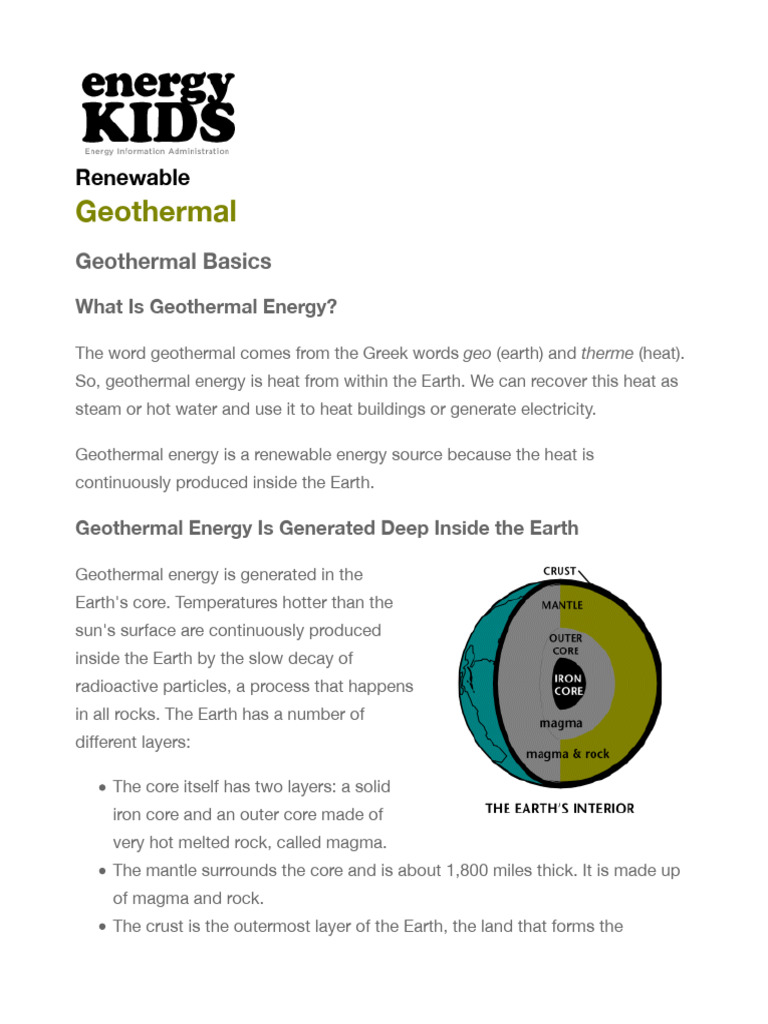 Understanding Geothermal Energy Basics | PDF | Geothermal Energy | Magma