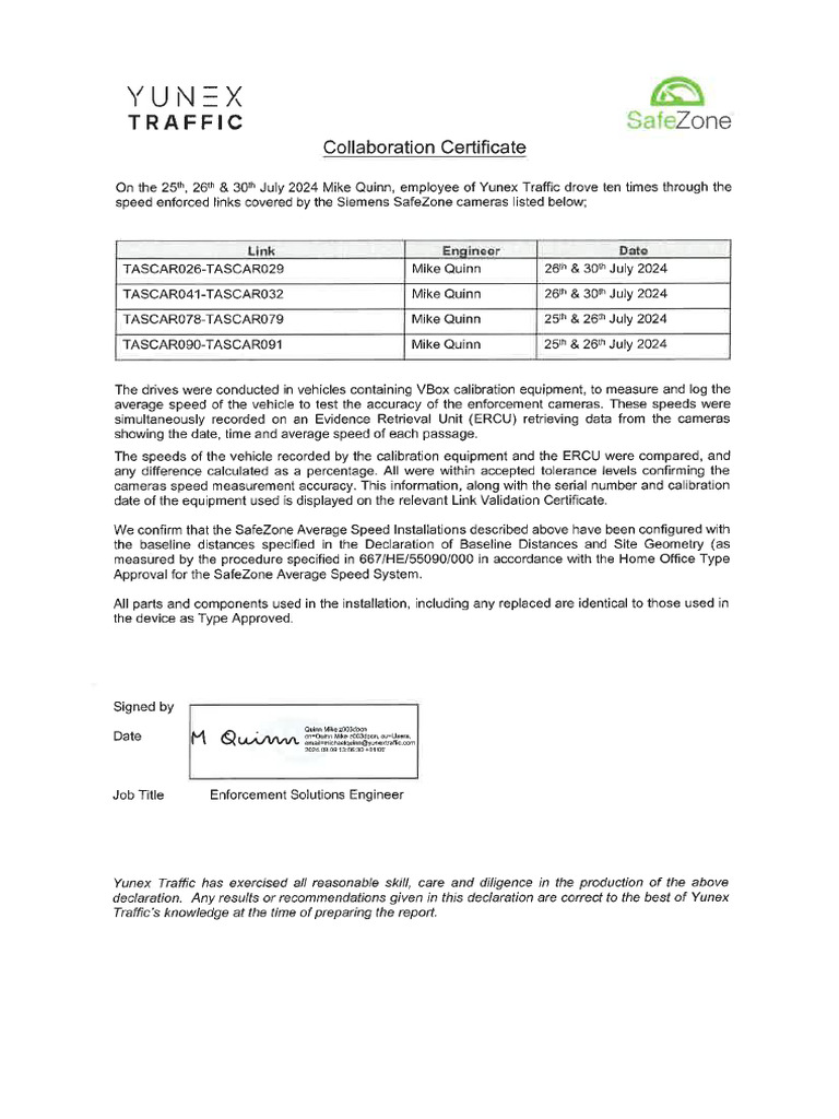 Calibration Certificate | PDF