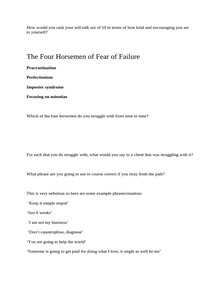 Mindset Worksheet | PDF