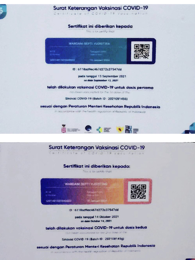 Vaksin 1-2 Wardani | PDF