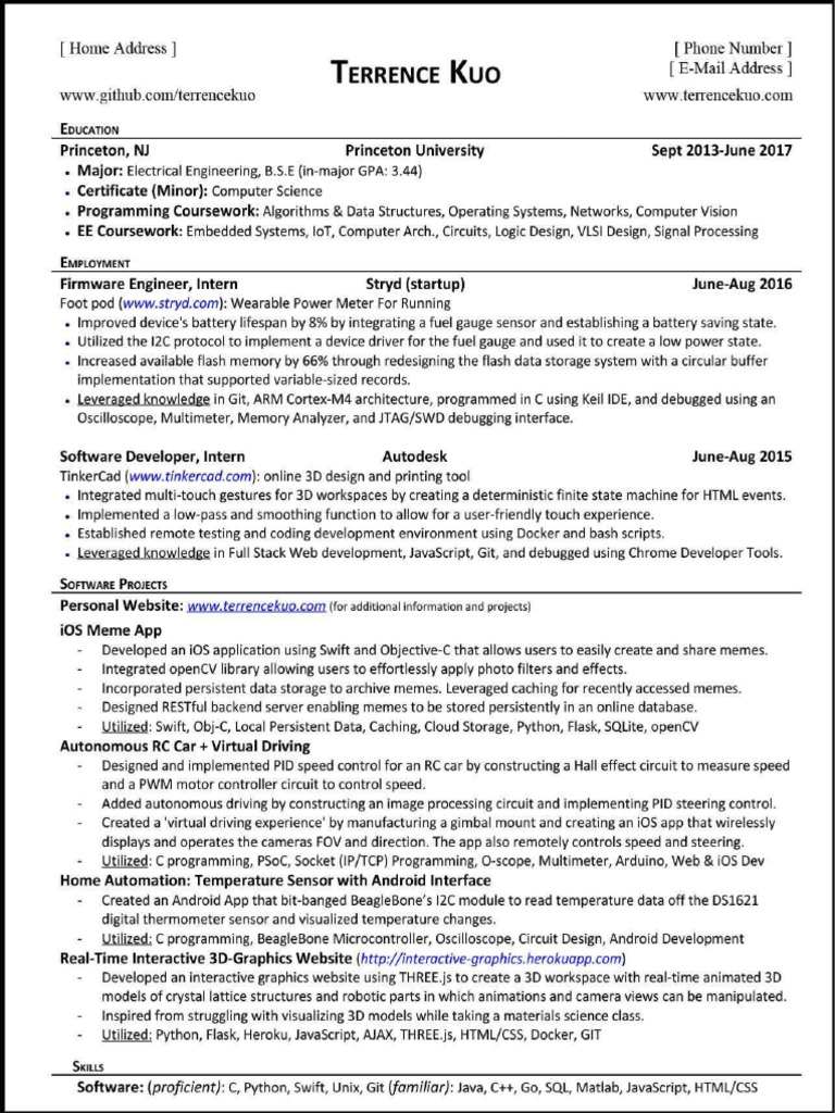 1 Software Resume Tk-1-2 | PDF