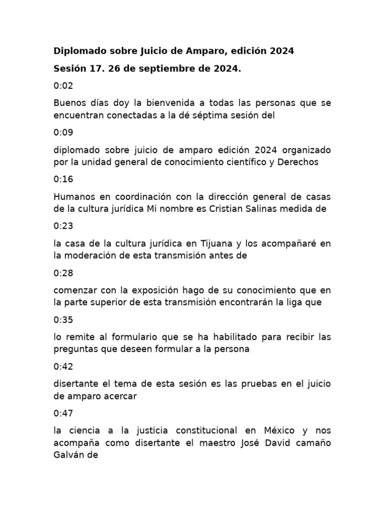 Pruebas en Juicio de Amparo 2024 | PDF | Prueba genética | Información