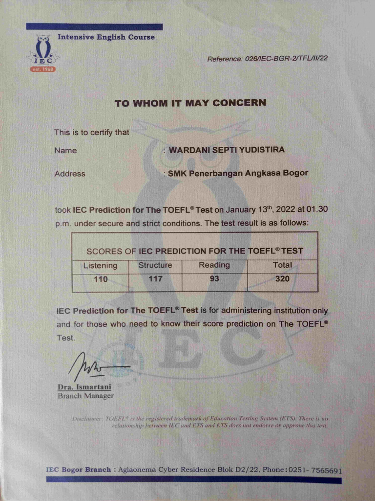 TOEIC TOEFL Wardani 2024 - 11zon | PDF