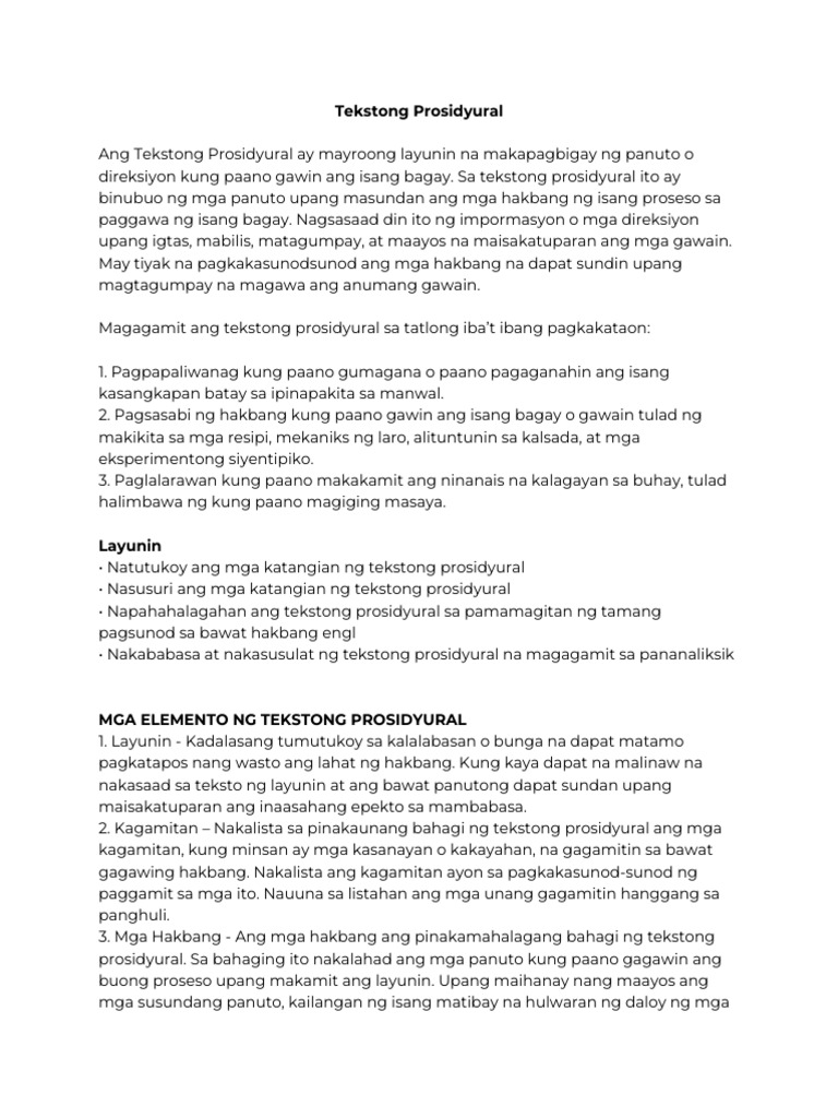Tekstong Prosidyural | PDF