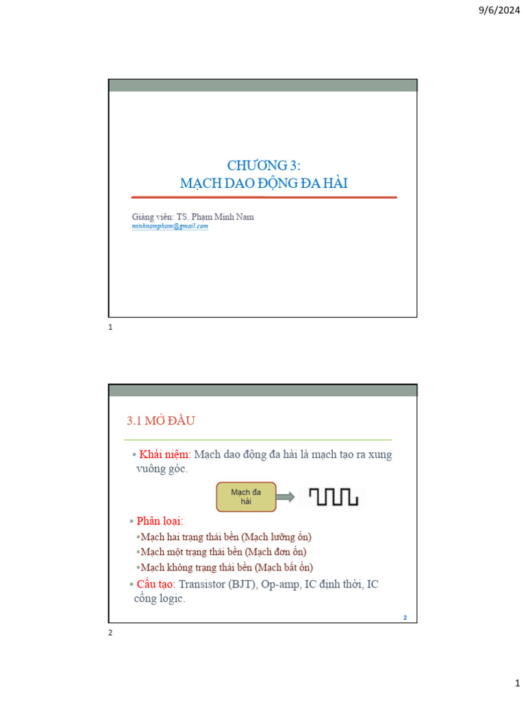 M CH Dao Đ NG Đa Hài Là M CH T o Ra Xung Vuông Góc | PDF