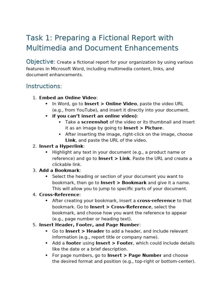 Week 2 Assignment 2 - Fictional Report | PDF | Hyperlink