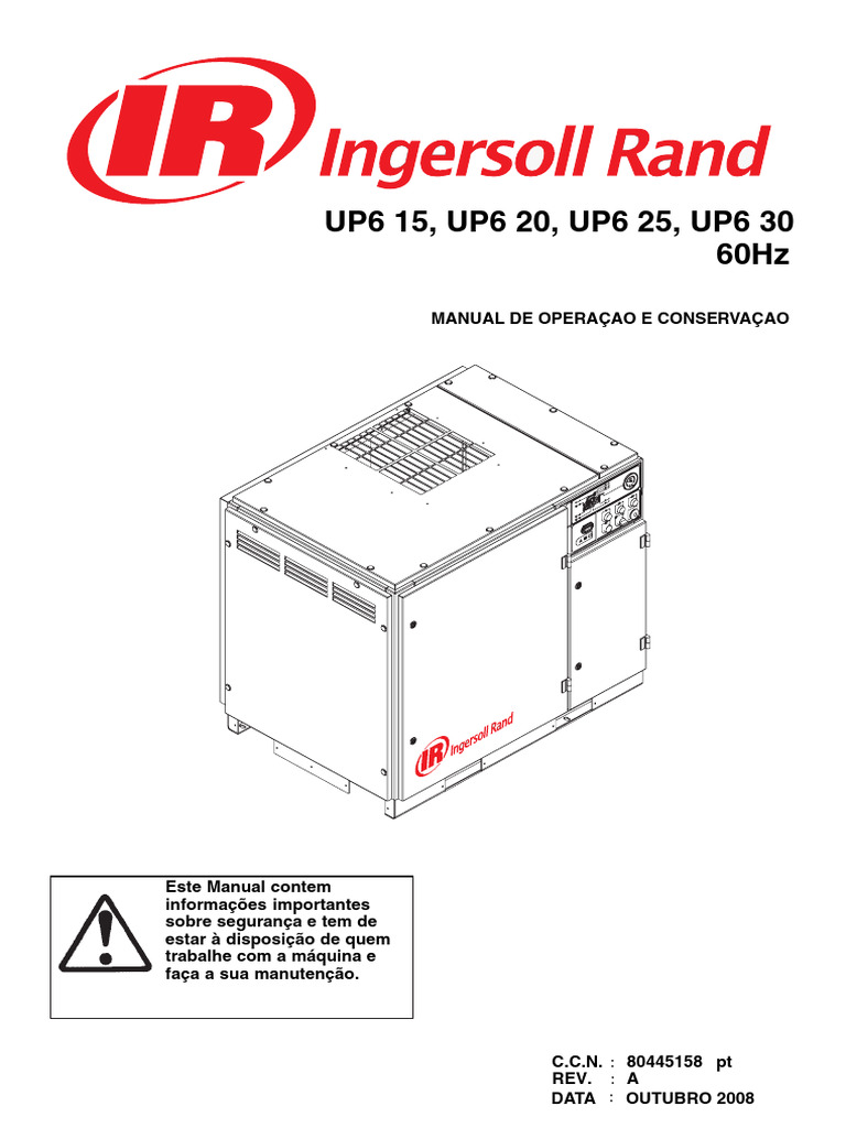 Manual de Operação Compressor UP6 | PDF | Relé | Válvula