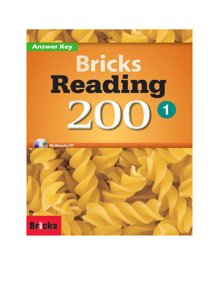 Bricks Reading 200 Level 1 SB Answer Key | PDF