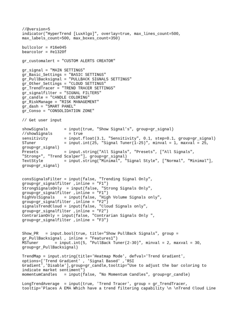 Lux Algo Trend Pdf Technical Analysis Economic Forecasting