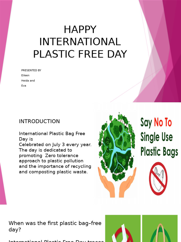 International Plastic Free Day Awareness | PDF | Wellness | Science ...