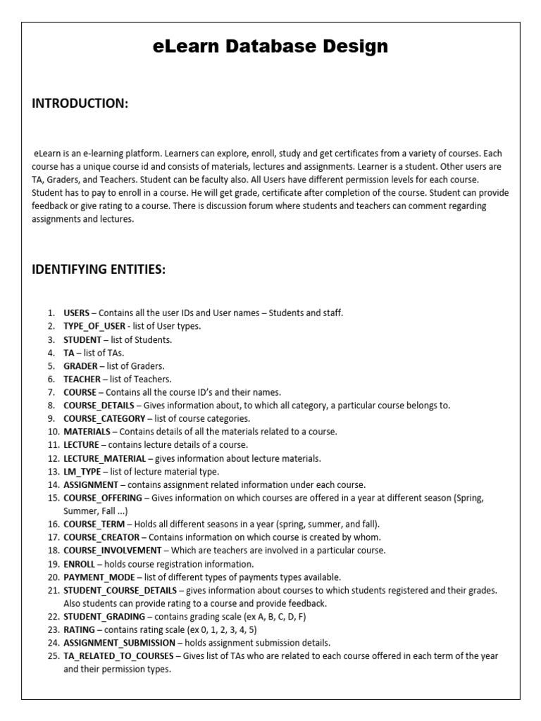 eLearn_Description | PDF | Computing | Data Management
