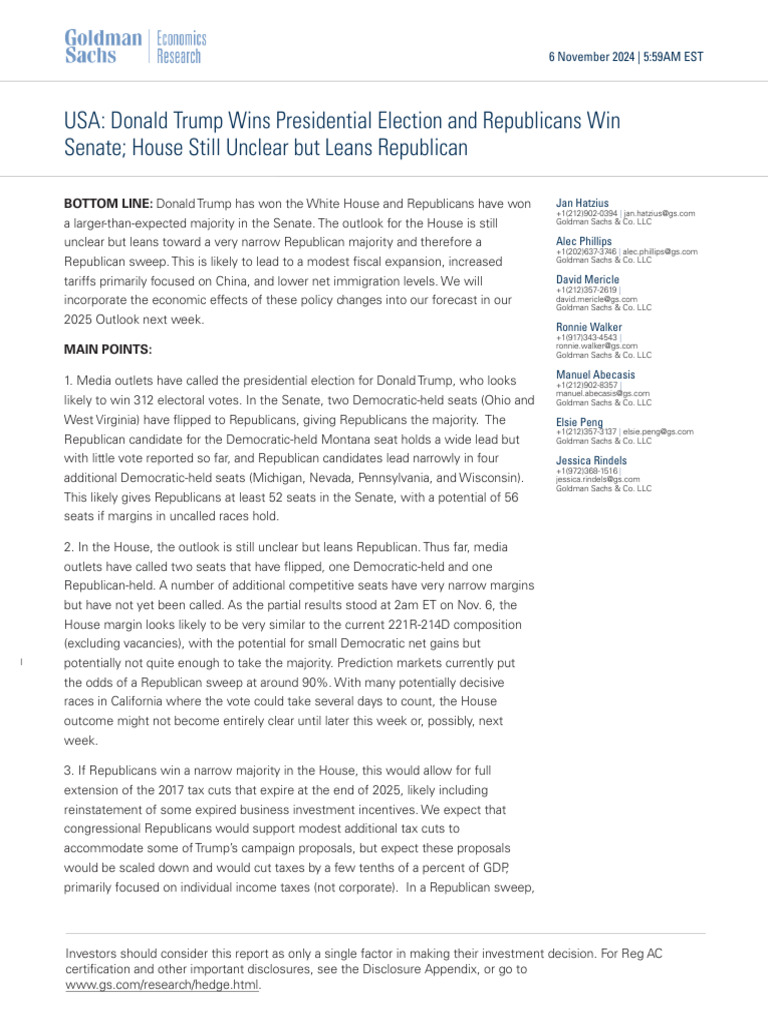 USA - Donald Trump Wins Presidential Election and Republicans Win ...