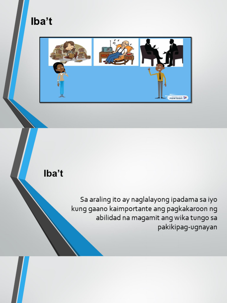 Ibat Ibang Gamit NG Wika Sa Lipunan | PDF