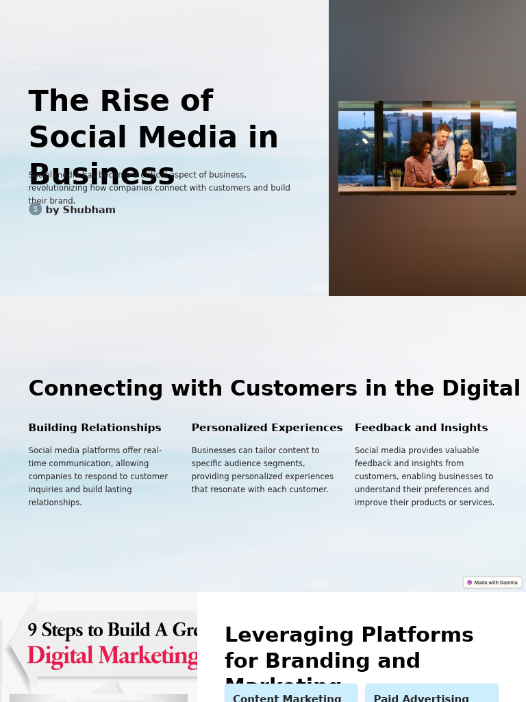 The Rise of Social Media in Business | PDF | Popular Culture & Media ...