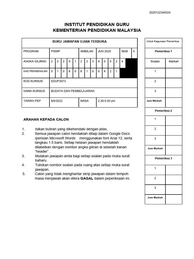 BM1 Edup3073 2020122340024 | PDF