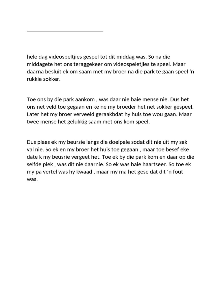 Die Dag Ek Vergget My Beursie O-Waka Mphuthi | PDF