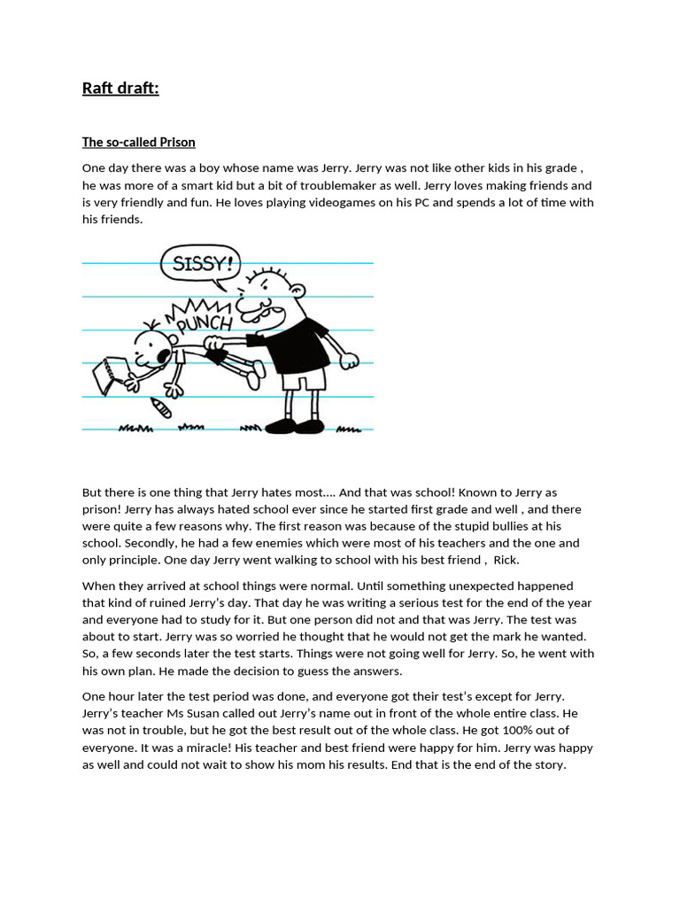 Raft Draft English Assignment | PDF | Wellness