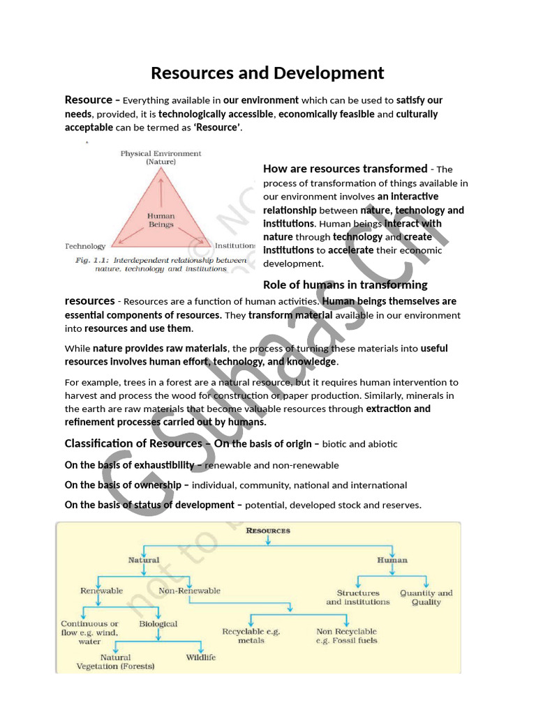 Resources and Development | PDF | Soil | Resource